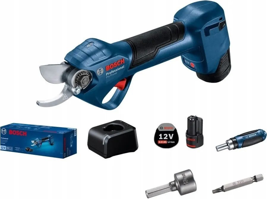 Bosch AKU zahradní nůžky Pro Pruner, 2x 12V 3.0Ah v kartonové krabici 06019K1021