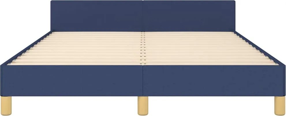 Rám postele bez matrace modrý 140 x 190 cm textil 3125055