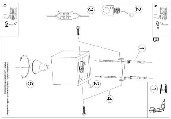 Brilagi -  LED Bodové svítidlo MURO 1xGU10/7W/230V beton