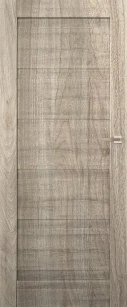 Interiérové dveře vasco doors EVORA plné, model 1 Průchozí rozměr: 70 x 197 cm, Orientace dveří: Levé dveře, Dekor: Ořech muškátový