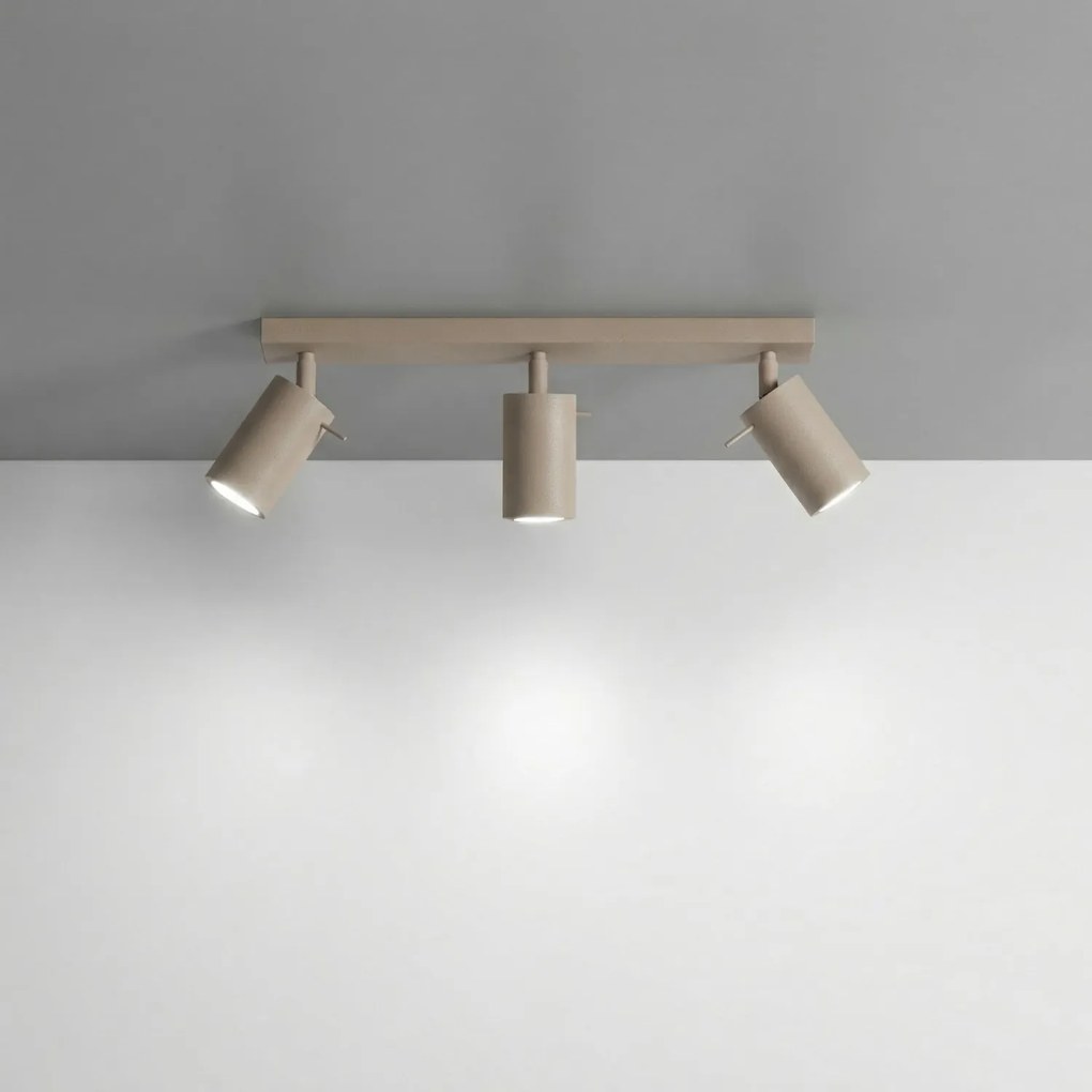 Sollux Lighting Stropní svítidlo RING 3 šedobéžové