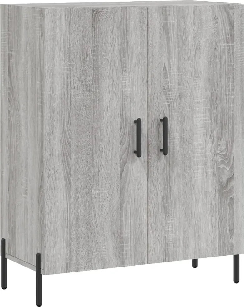 Skříň highboard šedá sonoma 69,5 x 34 x 180 cm kompozitní dřevo 3199567