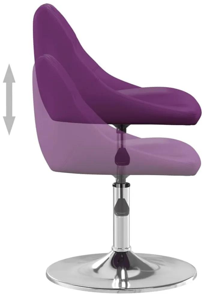 Petromila Jídelní židle fialová umělá kůže