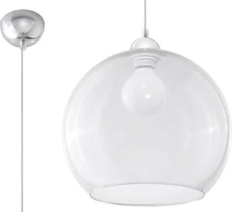 Lustr SOLLUX Ball E27 1x60W bez zdroje SL.0248 průhledné sklo