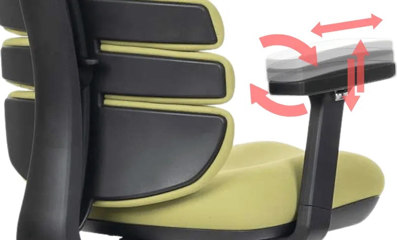 MERCURY Ergonomická kancelářská židle WORKEASE - zelená látka