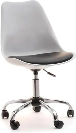 design4life Kancelářská židle BON bílá, černá