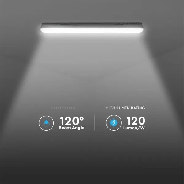 LED Technické zářivkové svítidlo se sen. pohybu LED/36W/230V 4000K IP65 120 cm