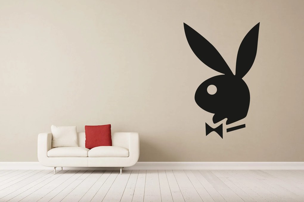 Lepy.cz Samolepka na zeď Playboy Velikost (šířka x výška): 40x61cm, Barevná varianta: Karafiátová růžová