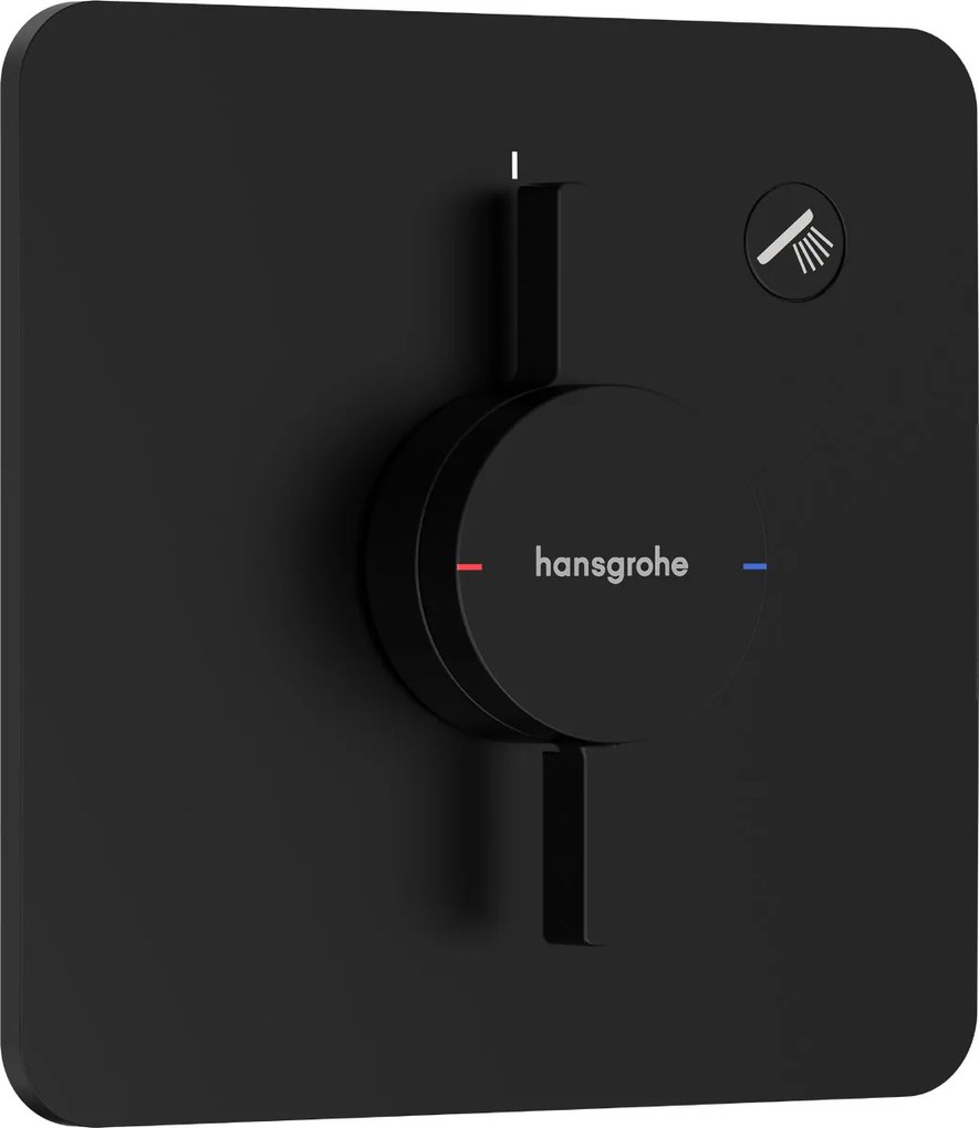 Hansgrohe DuoTurn Q, baterie pod omítku pro 1 spotřebič, černá matná, HAN-75614670