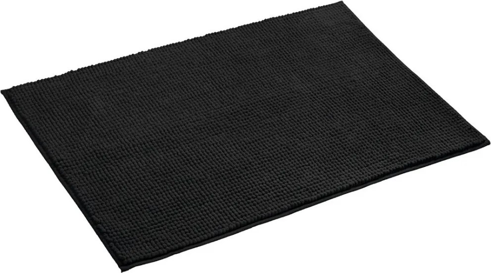 BISK Erga Basic, koupelnová předložka 80x50 cm, model 6 Chenille Rolled, černá, ERG-08686