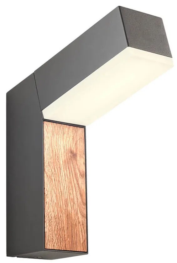 Světla a lustry REDO GROUP Venkovní světlo na fasádu Redo WOODY antracit/LED 10W