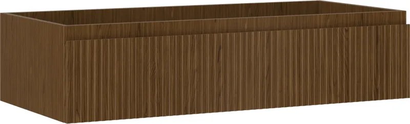 Mexen Rivel, koupelnová skříňka 100 cm, 1 zásuvka, drážkovaná, ořech, 91A20-10023-1-BF86