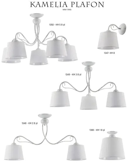 Jupiter 1385 - KM 1 B pl - Stropní svítidlo KAMELIA 1xE27/60W/230V