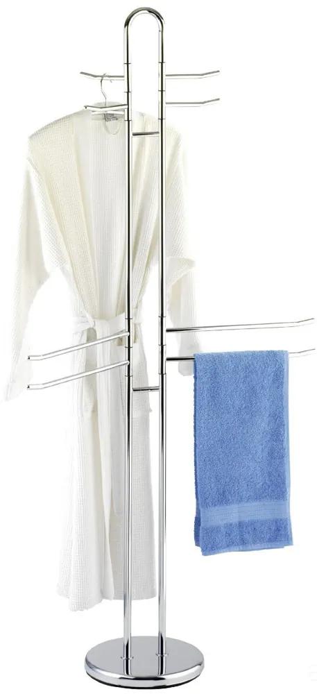 Koupelnový stojanový věšák na ručníky PALERMO - 8 ramenný, WENKO | BIANO