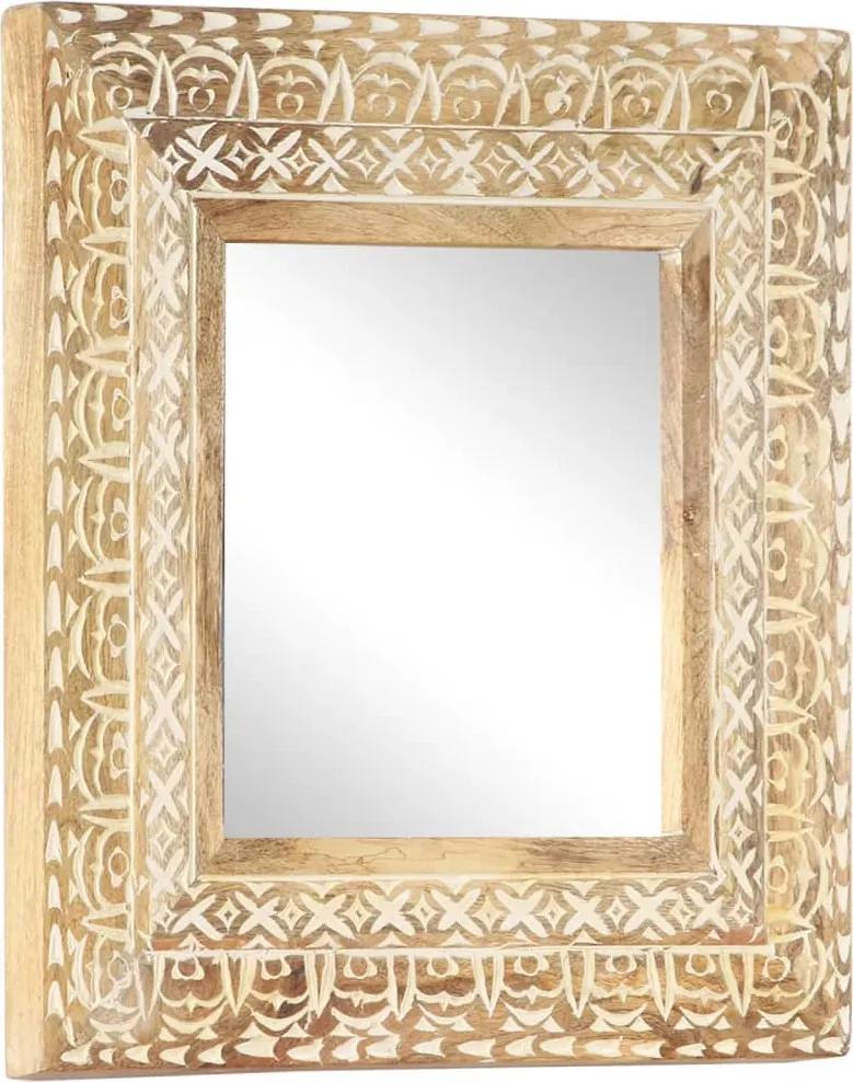 vidaXL Ručně vyřezávané zrcadlo 50 x 50 x 2,6 cm masivní mangovník [321644]
