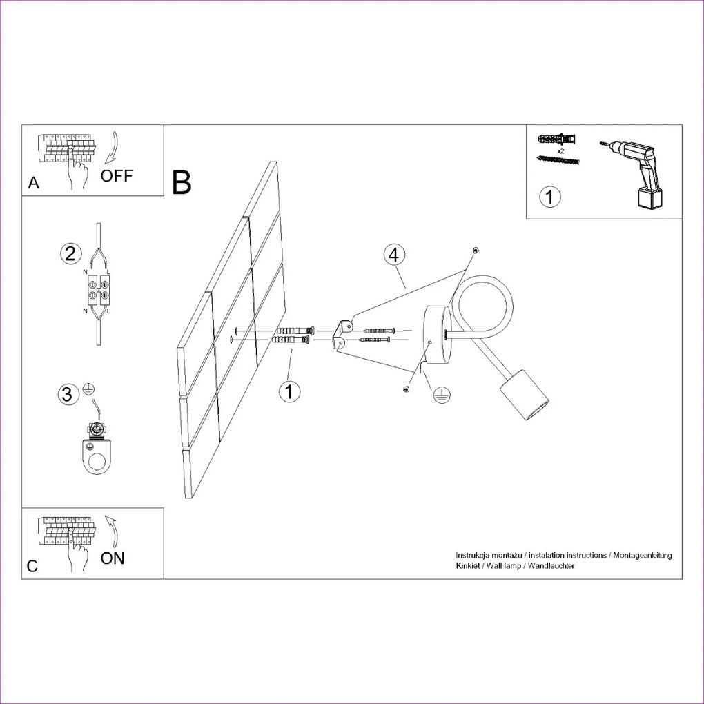 Nástěnné svítidlo Ember 1, dřevěné tělo svítidla, b