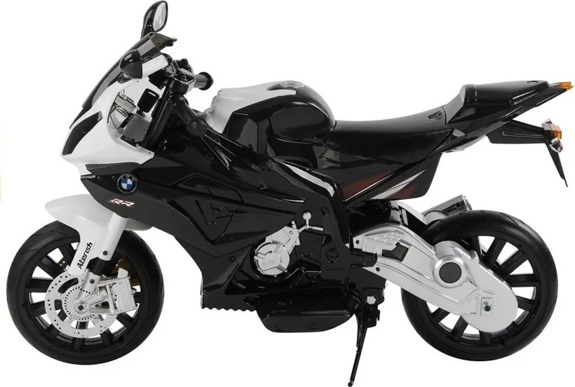 LEAN CARS Elektrická motorka pro děti BMW S1000RR stříbrná tříkolová