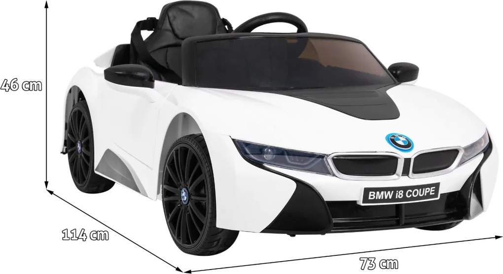 Ramiz Elektrické autíčko BMW i8 Lift bílé + dálkové ovládání