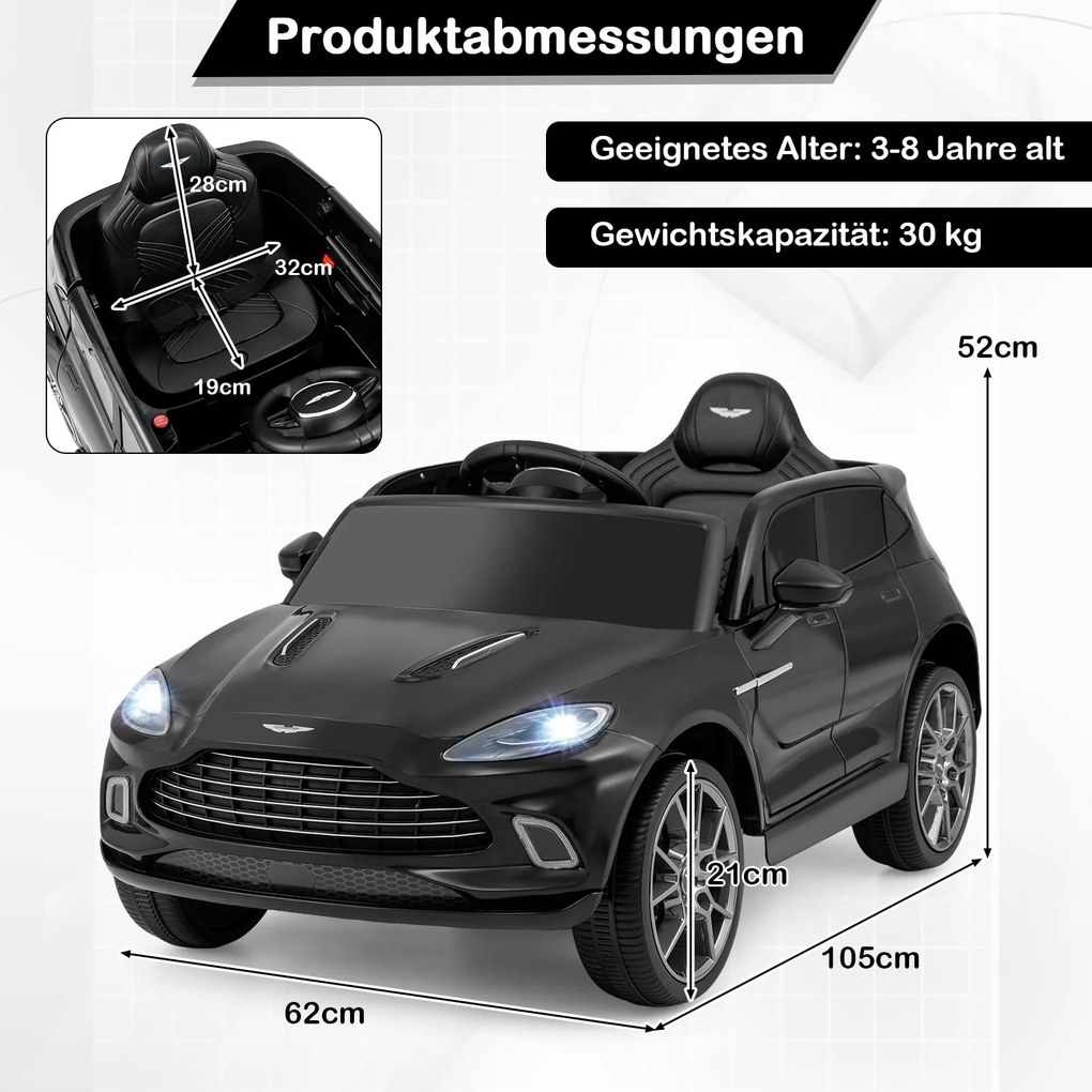 Costway Elektrické dětské auto Licencované elektrické vozidlo Aston Martin