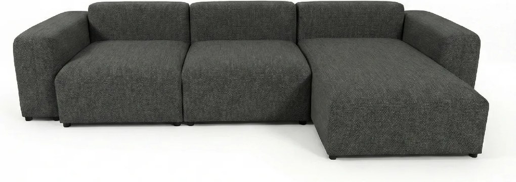 Rohová modulární sedací souprava do L MODINI, 330 cm Barva látky Sorella: Antracit (Sorella 90)