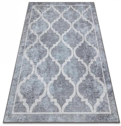 Dywany Luszczow Dětský kusový koberec MIRO 51639.805 pratelný  Trellis laťková mříž protiskluz, šedá Rozměr koberce: 120 x 170 cm