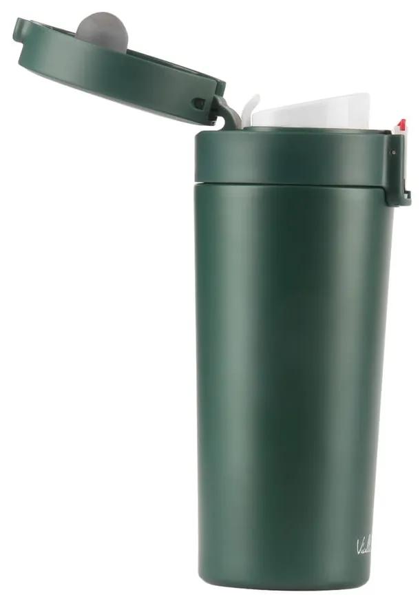 Zelený cestovní termohrnek Vialli Design Fuori, 400 ml
