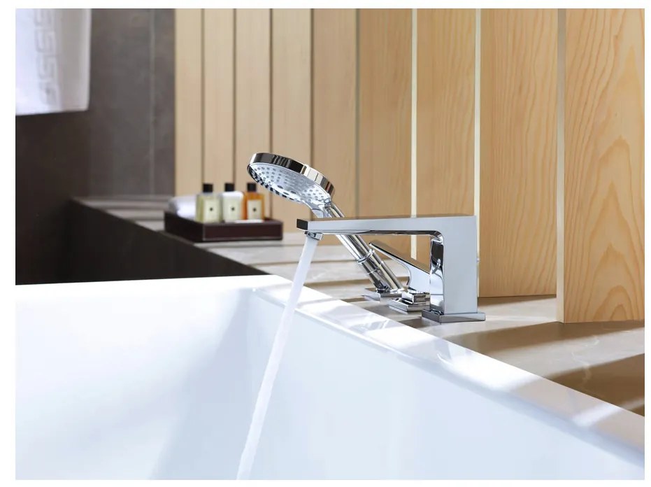 Hansgrohe Metropol, baterie na okraj vany, 3-otvorová instalace, chromová, 32551000