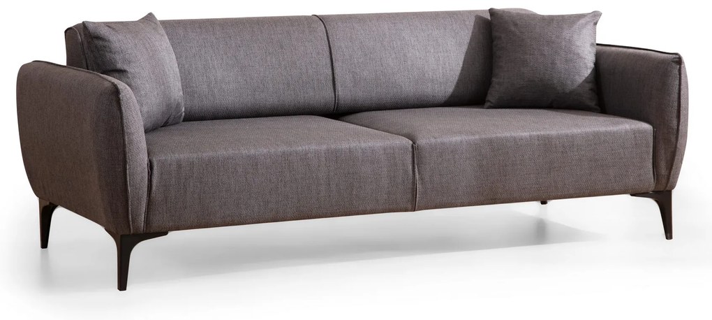 Hanah Home Třímístná pohovka BELISSIMO šedá 220 cm 560ARE1359