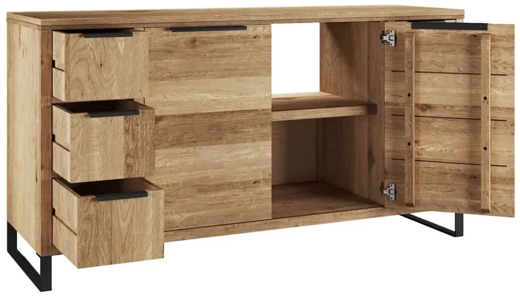 furniture-nabytek.cz - Masivní koupelnová sestava Sidora II z divokého dubu, olejovaná, hnědá