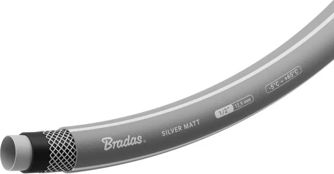 BRADAS Zahradní hadice 1/2", 30 m - SILVER MATT