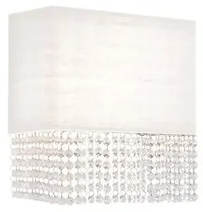 Designové nástěnné svítidlo Glamour bílé