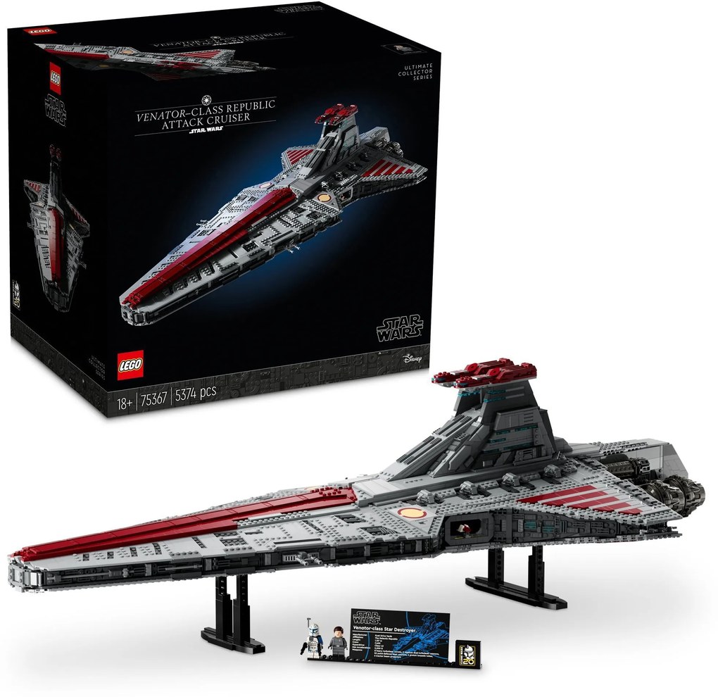 Lego stavebnice lego star wars 75367 útočný křižník republiky třídy venator