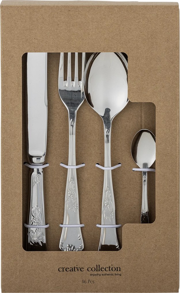BLOOMINGVILLE Set 16 ks příborů TILLY stříbrný 82068730