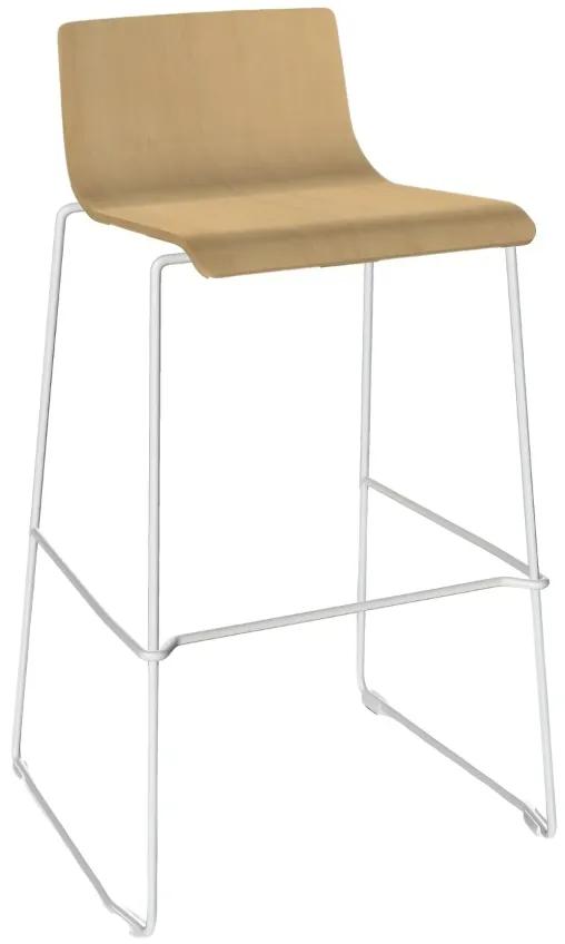 OnaDnes -20% Narbutas Přírodní barová židle MOON Wood II. 73 cm
