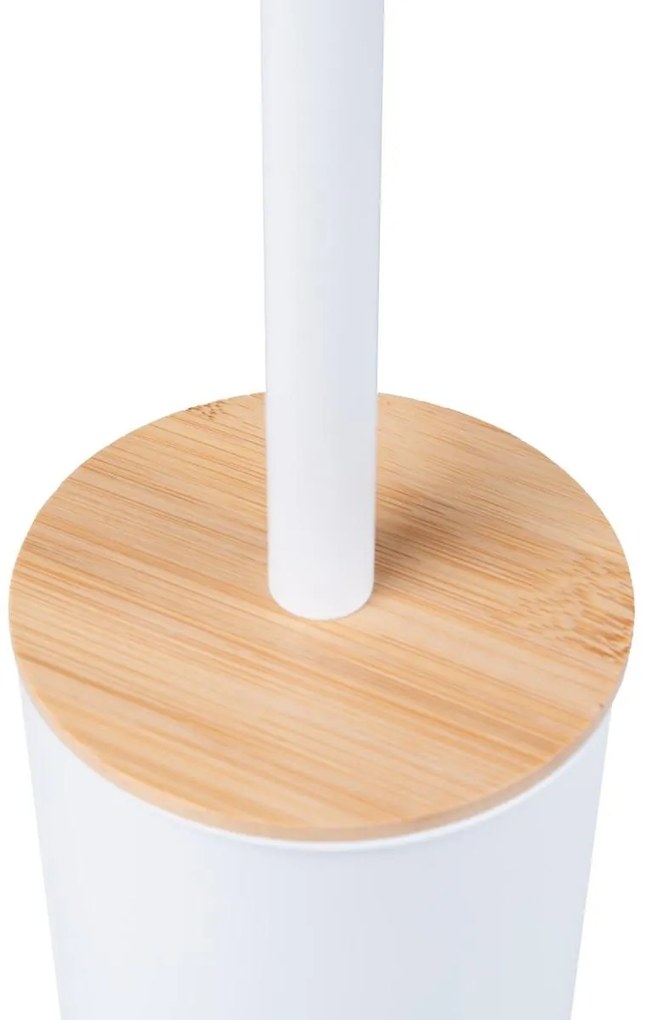 Erga Tango, WC kartáč na postavení 9x9x38 cm, bílá-hnědá, ERG-YKA-P.TANGO-WHT