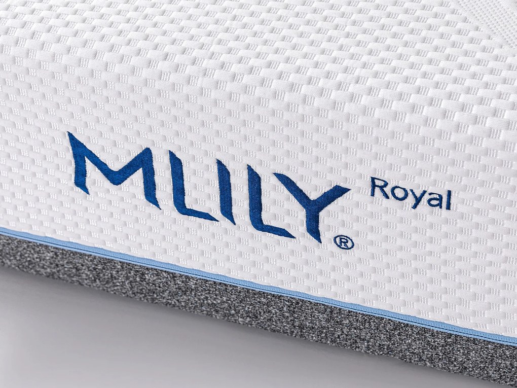 Matrace Mlily Royal 25 cm. Středně měkká, vlákna Tencel™ Lyocell, kapsičkové pružiny, pěna CoolFlex® 160x200 cm