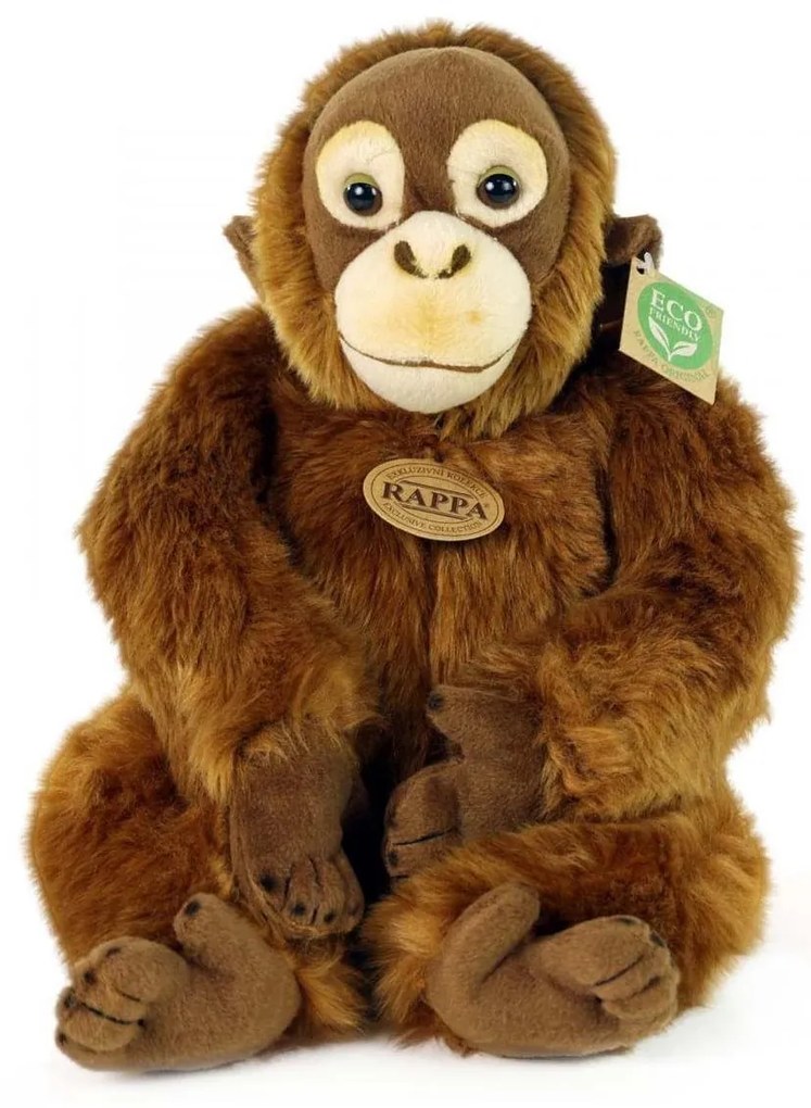 Plyšák rappa plyšová opice orangutan 27 cm, eco-friendly