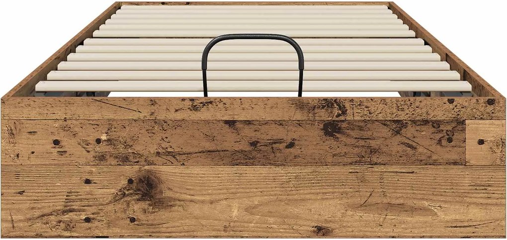 Ottoman postel Staré dřevo 203 x 90 x 25 cm Dřevěný materiál 3409259