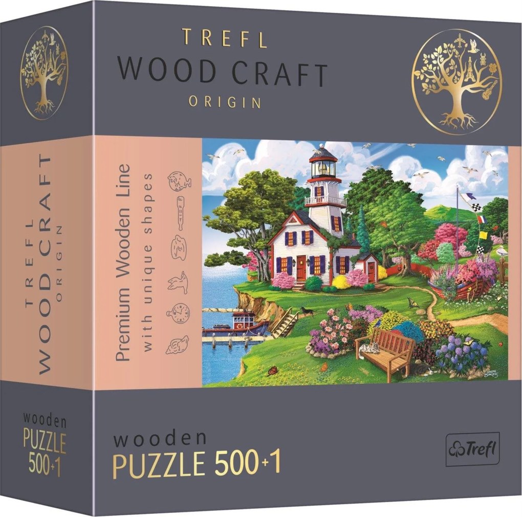 Puzzle trefl wood craft origin puzzle letní útočiště 501 dílků
