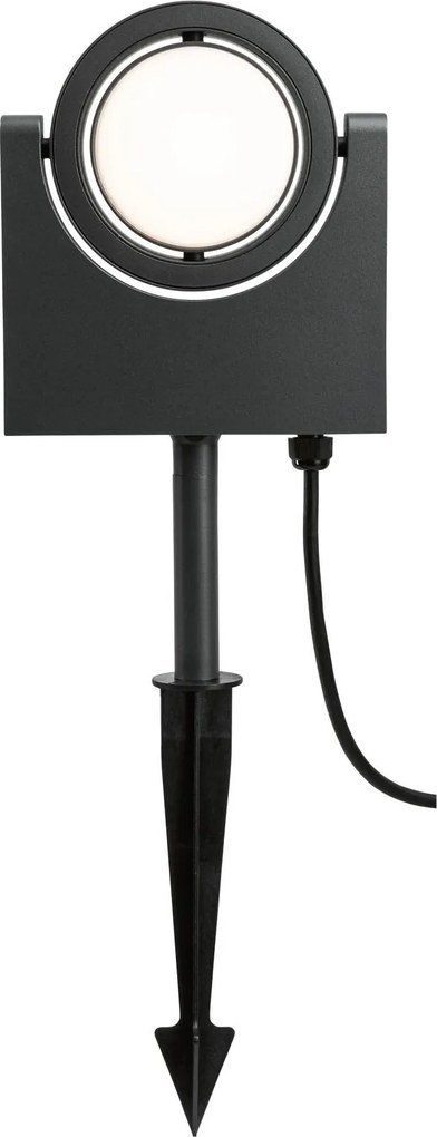 P 94408 Venkovní bodové svítidlo Swivea antracit IP44 8W 230V teplá bílá nastavitelná hlava svítidla - PAULMANN