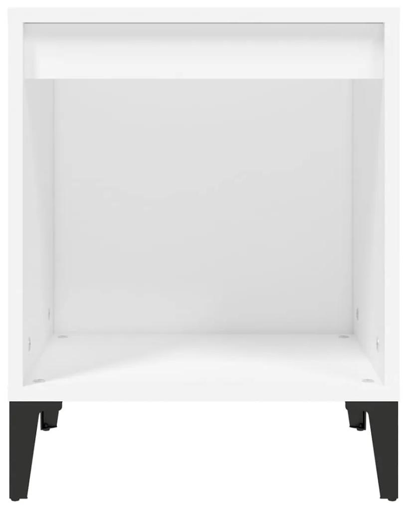Noční stolek bílá 40 x 35 x 50 cm - Default Title