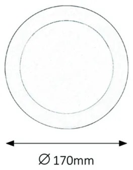 Rabalux 5585 - LED Koupelnové podhledové svítidlo LOIS LED/12W/230V 4000K IP44