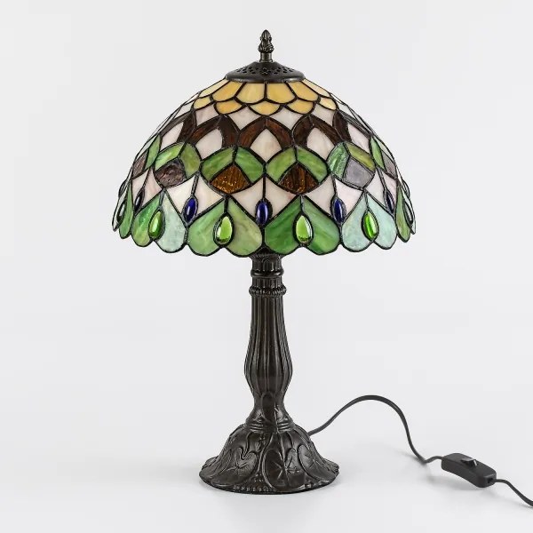 Brilagi - Tiffany vitrážová stolní lampa MARGARET 1xE27/40W/230V