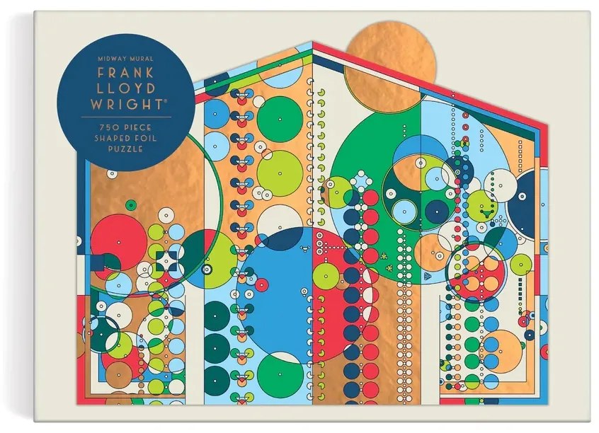 Galison Fóliové tvarované puzzle Nástěnná malba 750 dílků