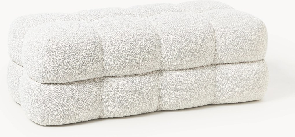 Čalouněná bouclé lavice Ellie