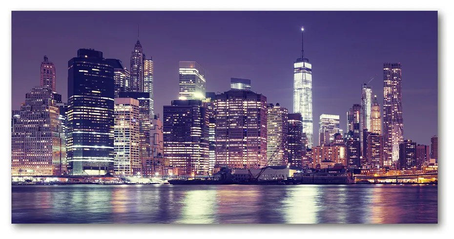 Wallmuralia Foto obraz akrylový New York noc 120x60 cm