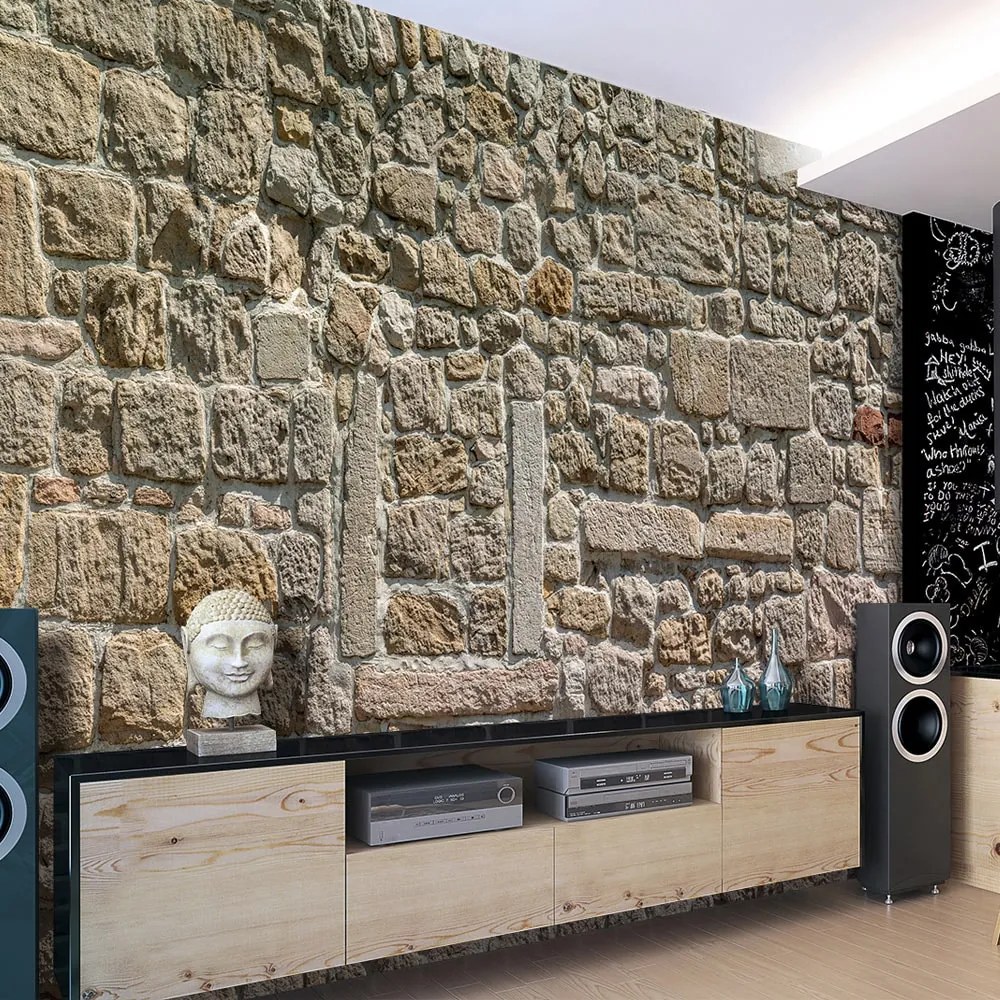 Fototapeta stěna z kamene - Wall From Stones - 100x70