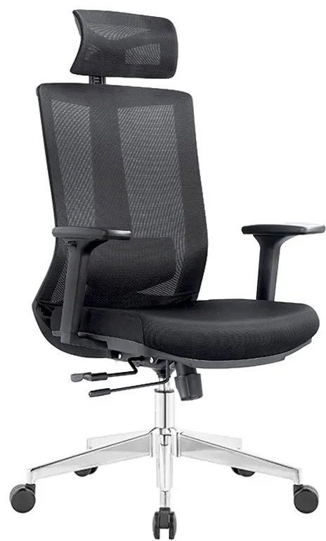 Ergonomická kancelářská židle ERGODO SITARA - černá síťovina / nosnost 150 kg