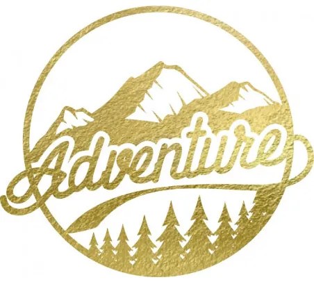 Dřevěný nástěnný obraz s přírodním motivem adventure| SENTOP PR0421