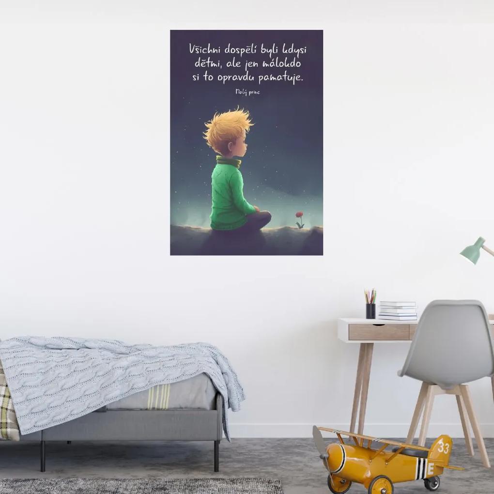 Plakát - Všichni dospělí byli kdysi dětmi, ale jen málokdo si to opravdu pamatuje. Malý princ FeelHappy.cz Velikost plakátu: A2 (42 x 59,7 cm)